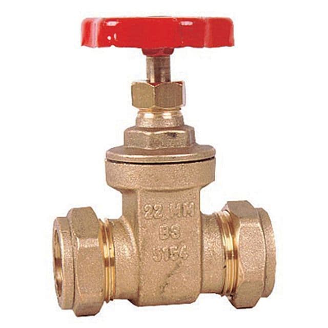 CR Brass Gate Valve - Compression Ends BS5154