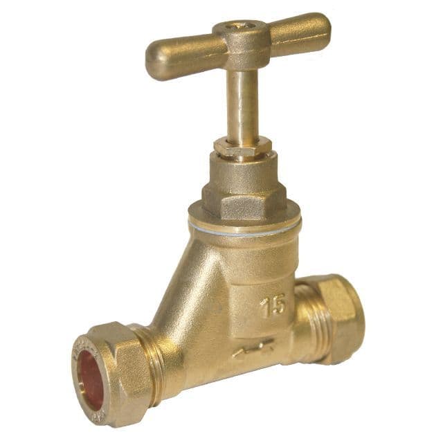 CR Brass Stop Cock Compression Isolation Valve