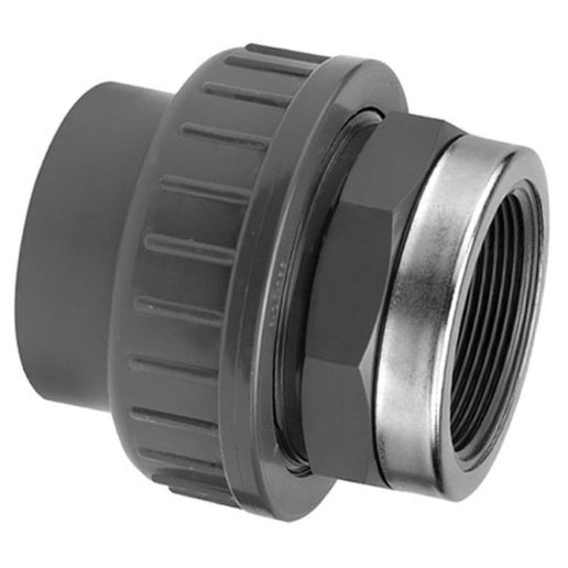 PVC Reinforced Union - Plain to Threaded BSP Metric