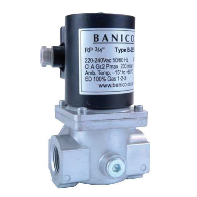 Solenoid Gas Safety Shut-Off Valve - PN16 Flanged 240V Auto Reset